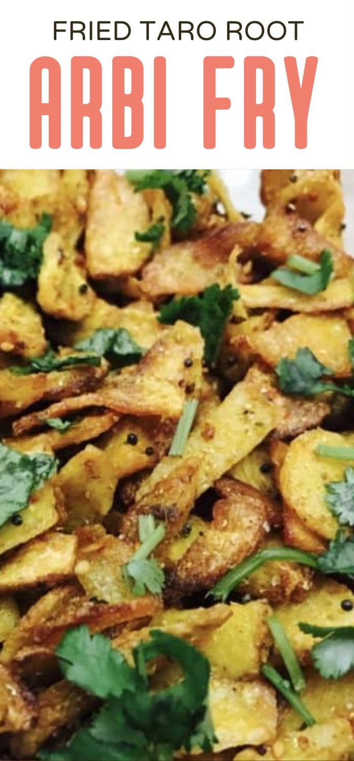 Arbi Fry (Fried Taro Root) - Piping Pot Curry