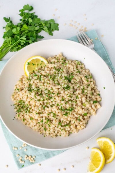 Instant Pot Couscous (Israeli Pearl) - Piping Pot Curry