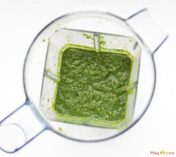 Mint Cilantro Chutney (Indian Green Chutney) - Piping Pot Curry