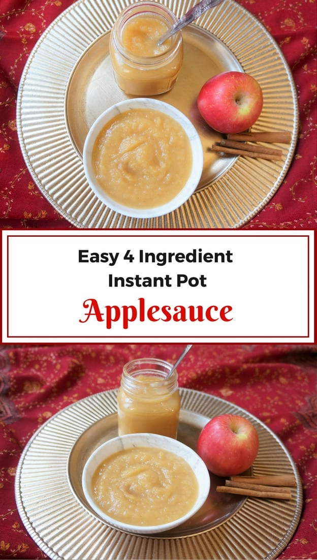 3 Ingredient Instant Pot Applesauce - Piping Pot Curry