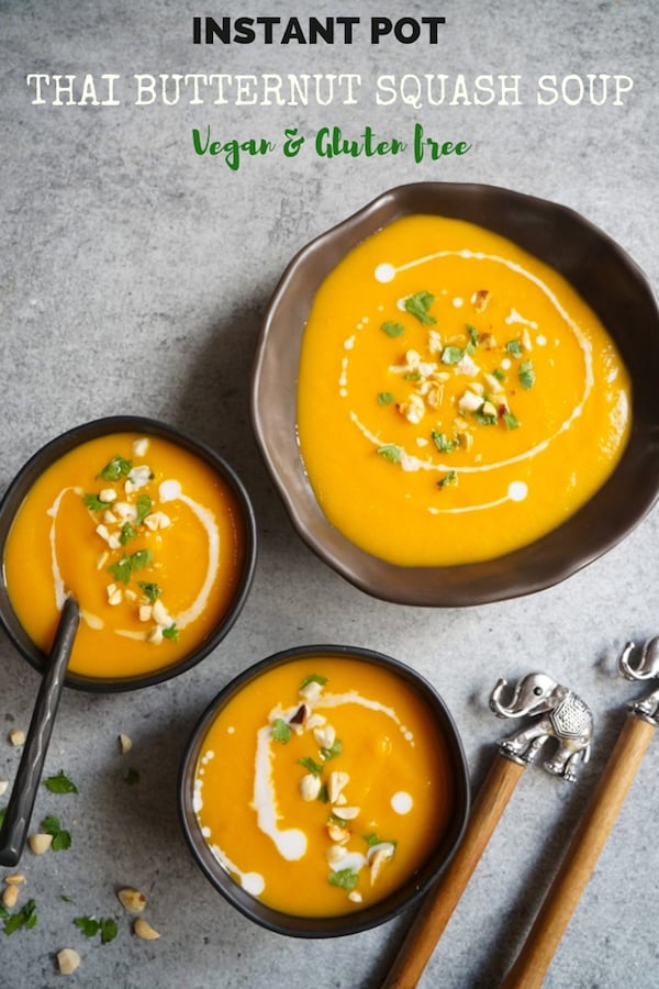 Instant Pot Butternut Squash Soup (Thai Curried) - Piping Pot Curry Instant Pot Butternut Squash Soup (Thai Curried) - Piping Pot Curry