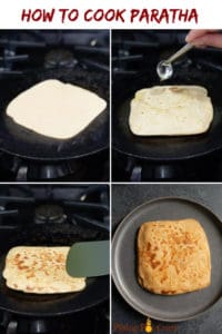Paratha Recipe (Pan-fried Indian flatbread) - Piping Pot Curry