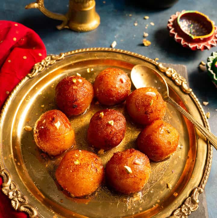 Gulab Jamun (with Khoya) - Piping Pot Curry