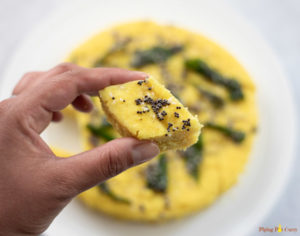 Instant Khaman Dhokla (Savory Chickpea Flour Cake) - Piping Pot Curry