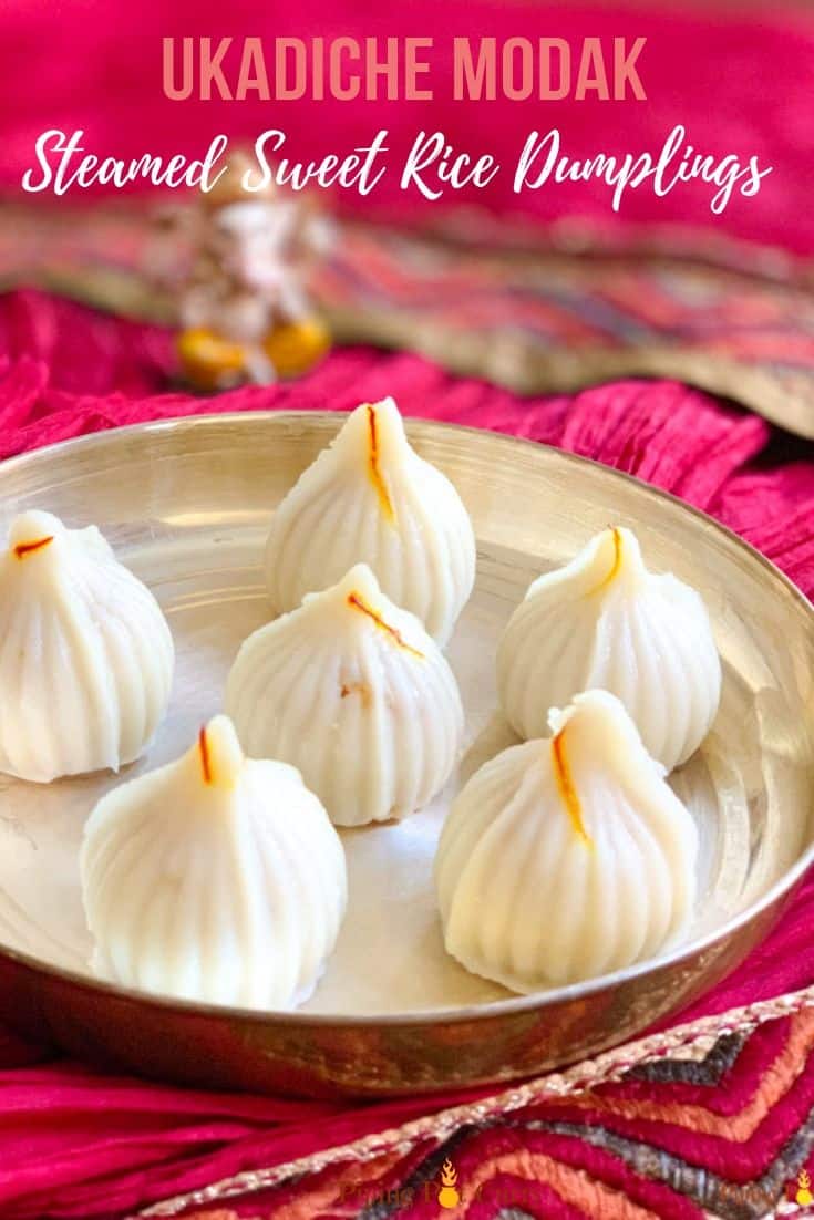 Ukadiche Modak (Steamed rice dumplings with sweet coconut filling ...