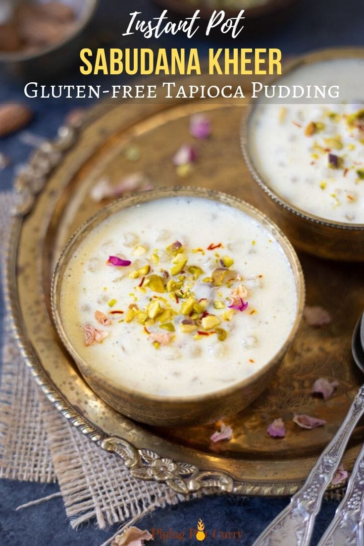Creamy One-pot Sabudana Kheer (Tapioca Pudding) - Piping Pot Curry