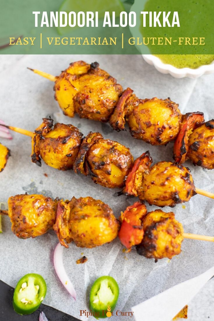 Easy Tandoori Aloo Tikka - Piping Pot Curry