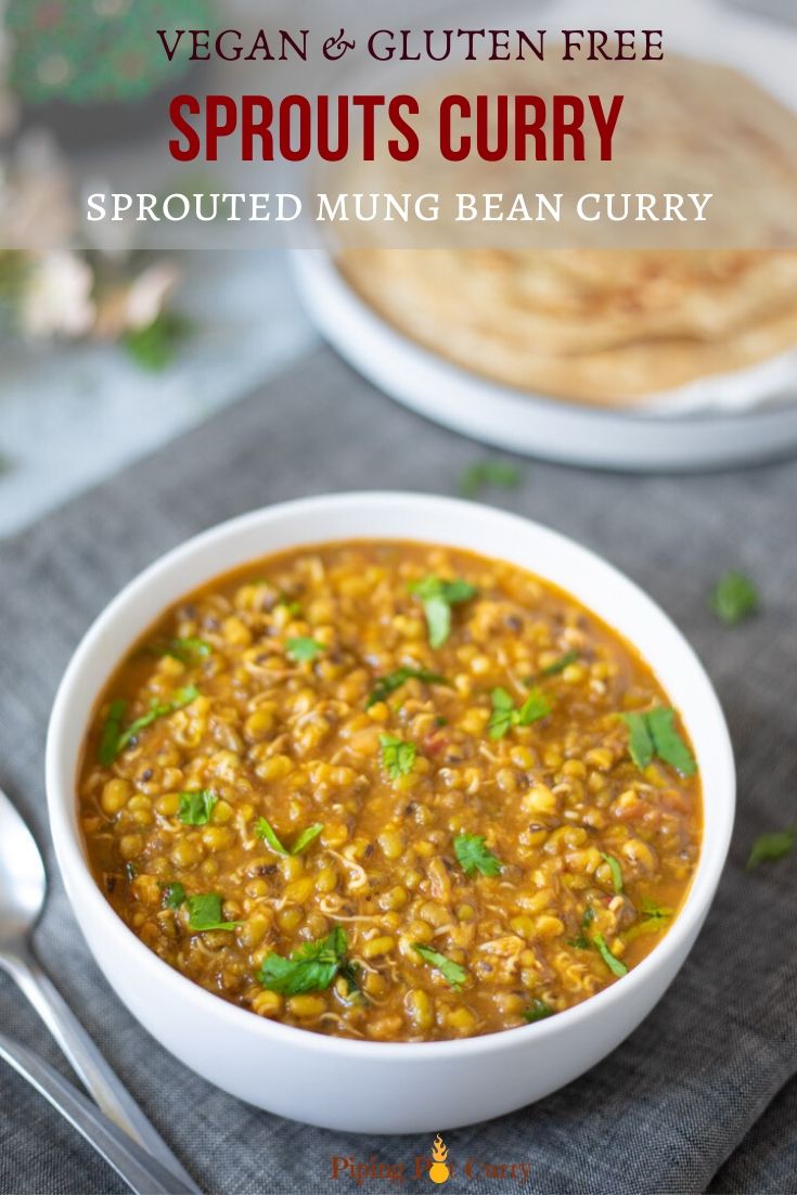 Easy Sprouts Curry - Piping Pot Curry
