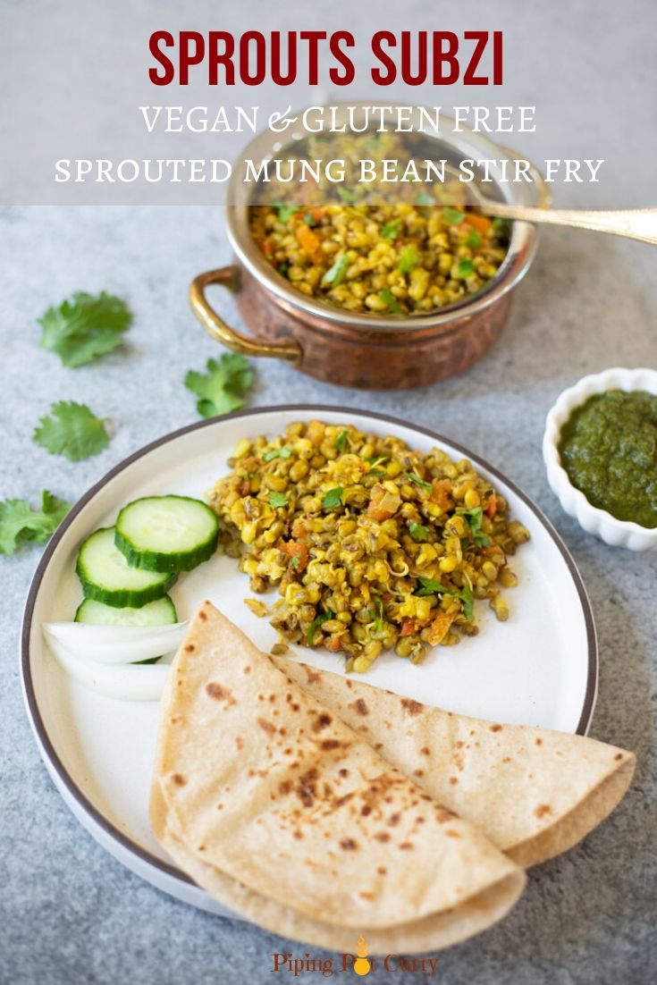 Easy Sprouts Curry - Piping Pot Curry