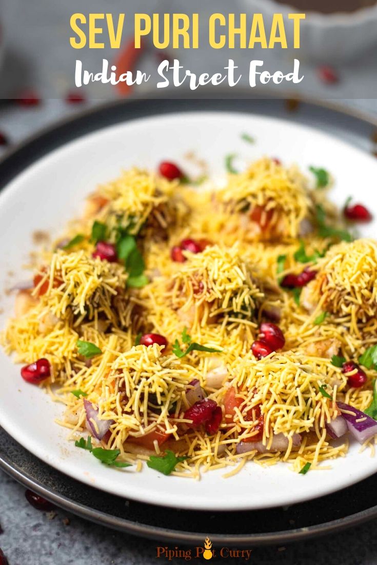Easy Sev Puri (Indian Street Food) - Piping Pot Curry
