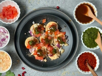 Easy Sev Puri (Indian Street Food) - Piping Pot Curry