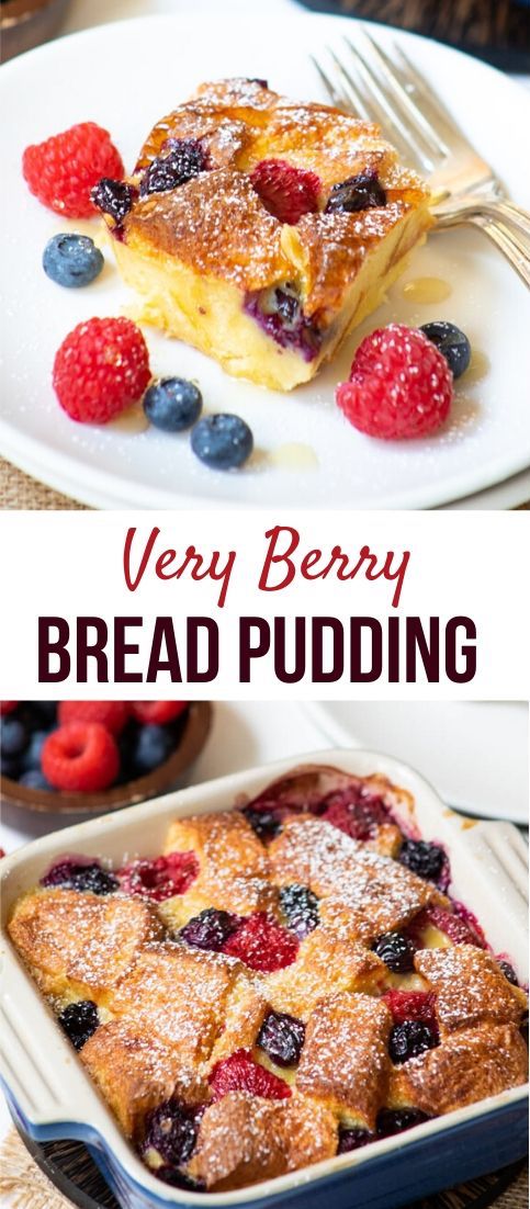Very Berry Bread Pudding - Piping Pot Curry