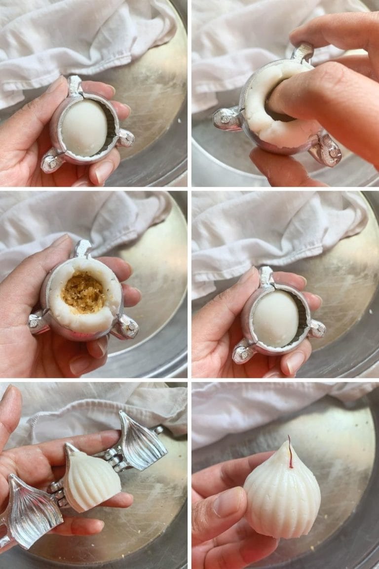 Ukadiche Modak (Steamed rice dumplings with sweet coconut filling ...