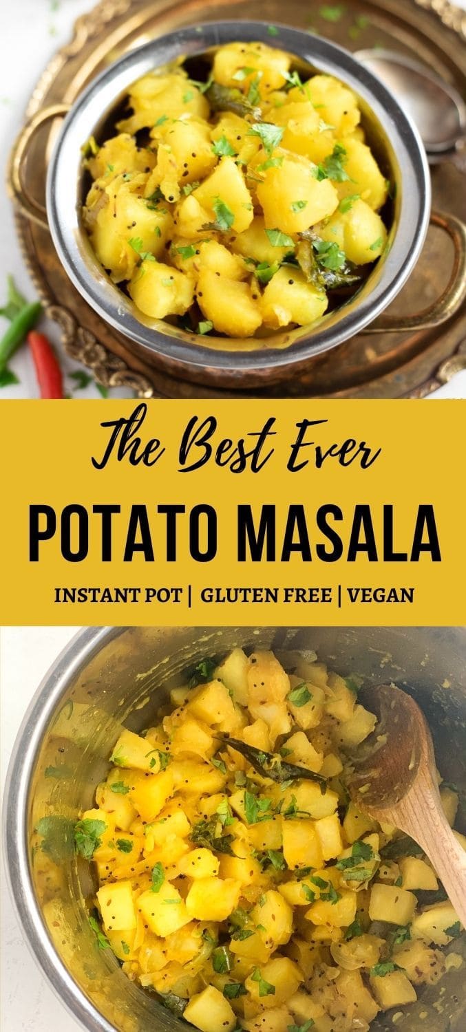 Easy Potato Masala (Batata bhaji) - Piping Pot Curry