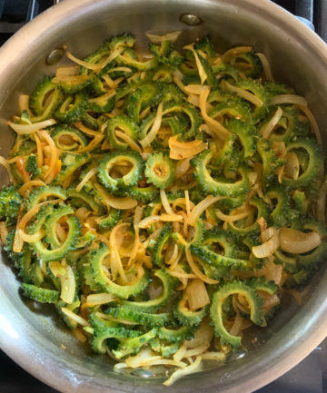 Karela (Bitter Melon Stir Fry) - Piping Pot Curry