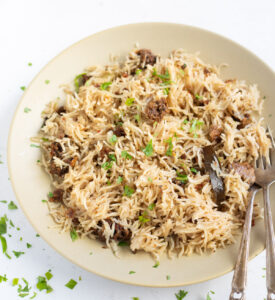 Wadi Chawal (Punjabi Wadi Rice) - Piping Pot Curry