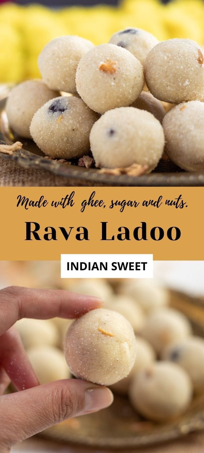 Easy Rava Ladoo (Suji Ladoo) - Piping Pot Curry