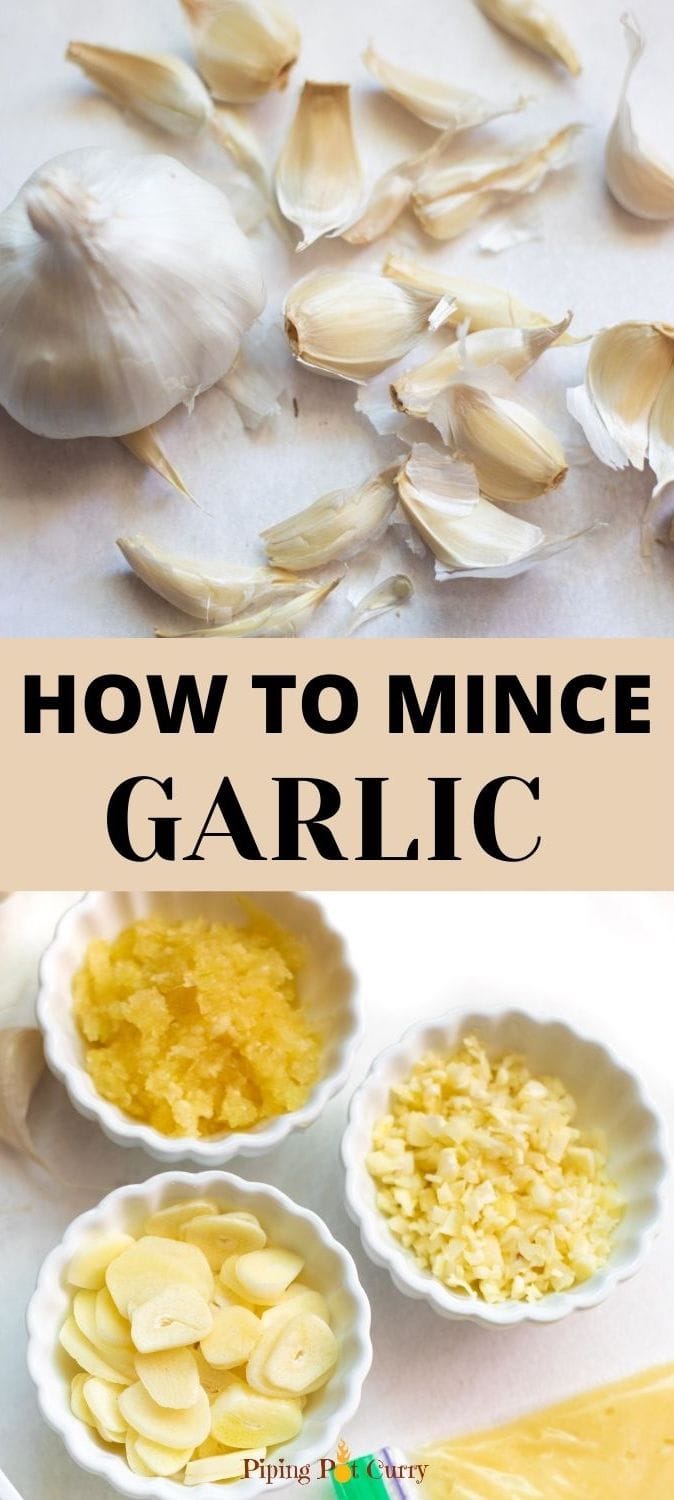 How to Peel, Cut and Mince Garlic the Right Way? - Piping Pot Curry