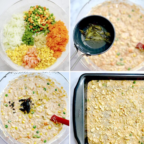 Gujarati Handvo (Savory Rice & Lentil Cake) - Piping Pot Curry