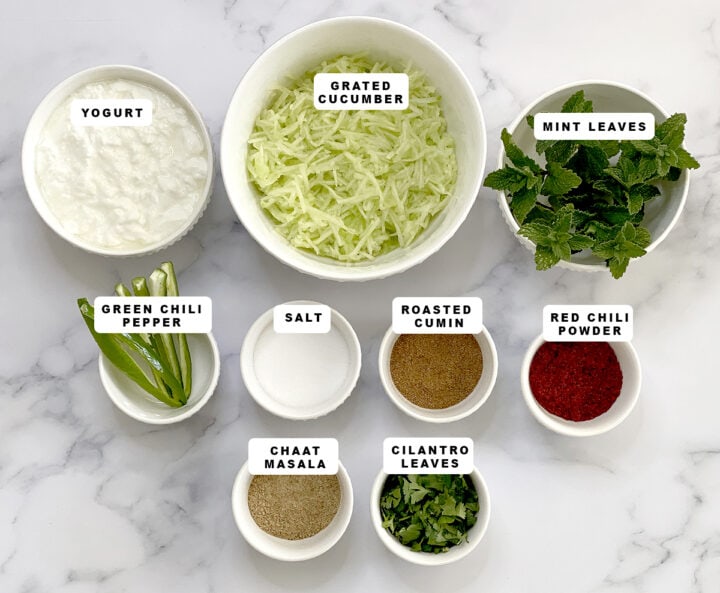 Easy Homemade Cucumber Raita - Piping Pot Curry