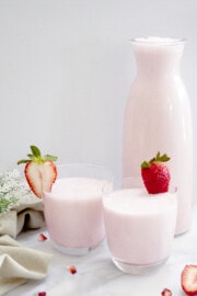 Refreshing Strawberry Lassi - Piping Pot Curry