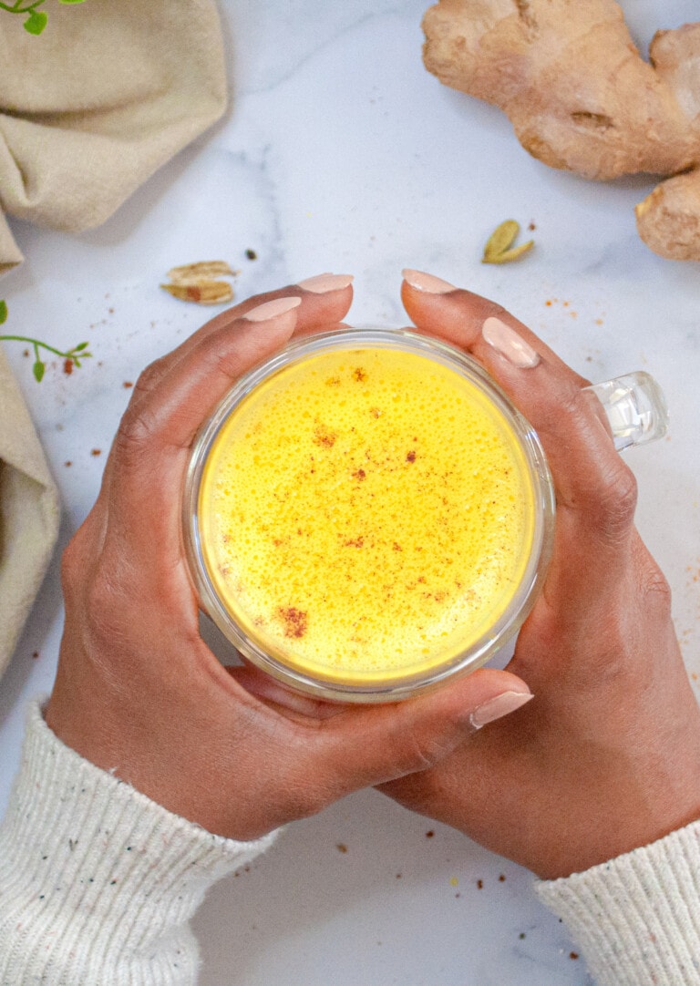 Easy Haldi Doodh (Golden Turmeric Milk) - Piping Pot Curry
