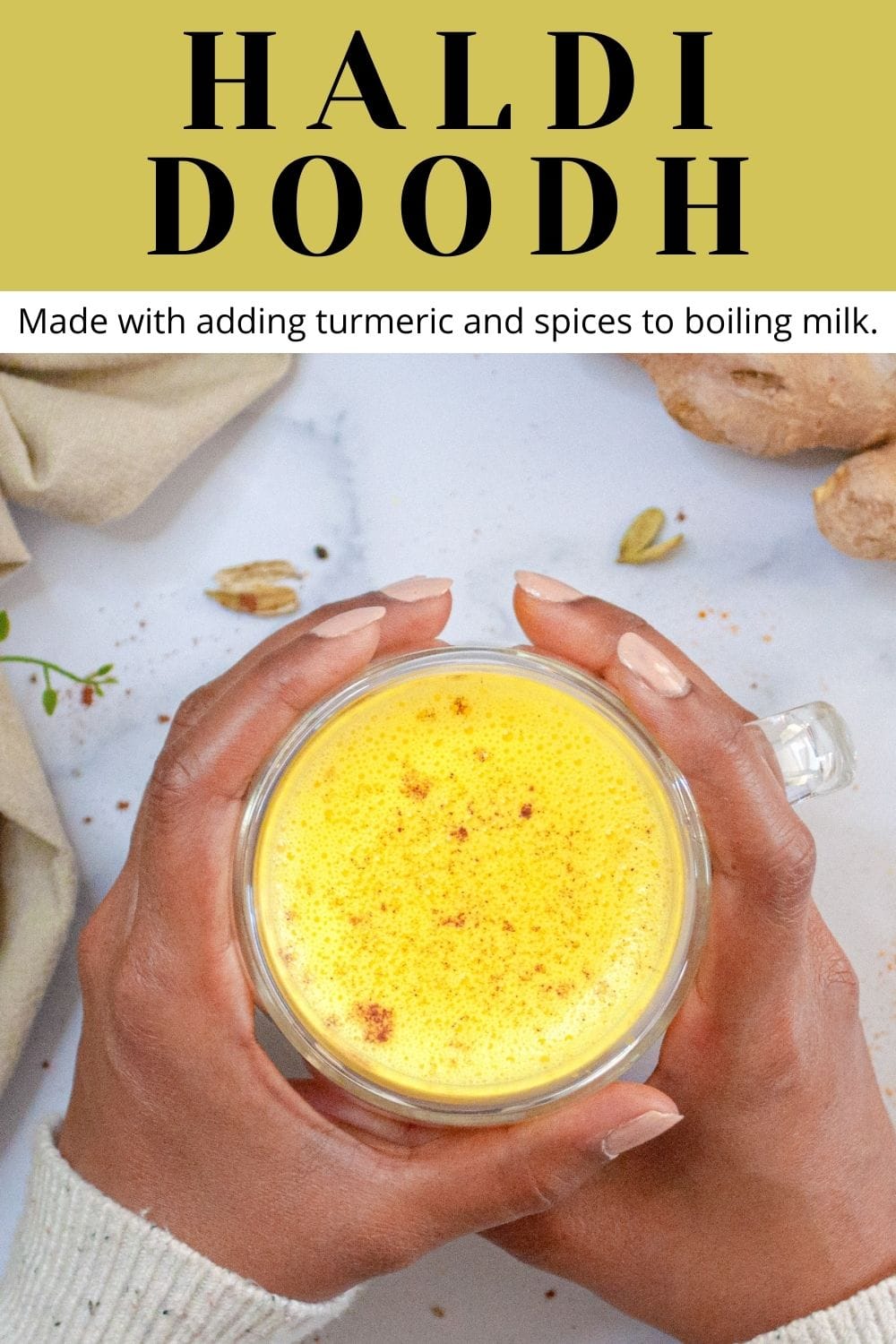 Haldi Doodh (Golden Turmeric Milk) - Piping Pot Curry