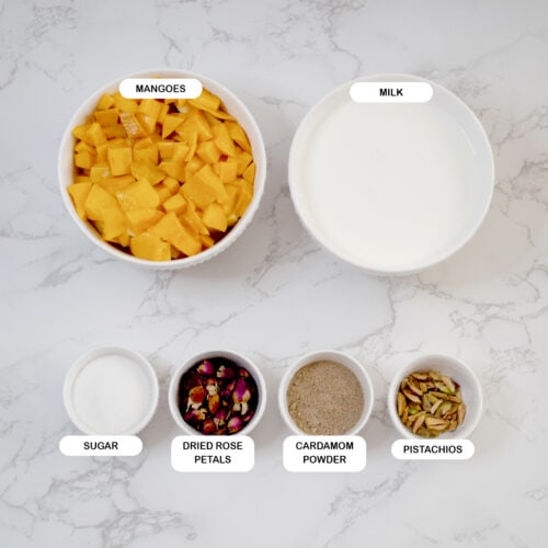 Easy Mango Milkshake (5 Minute Recipe) - Piping Pot Curry