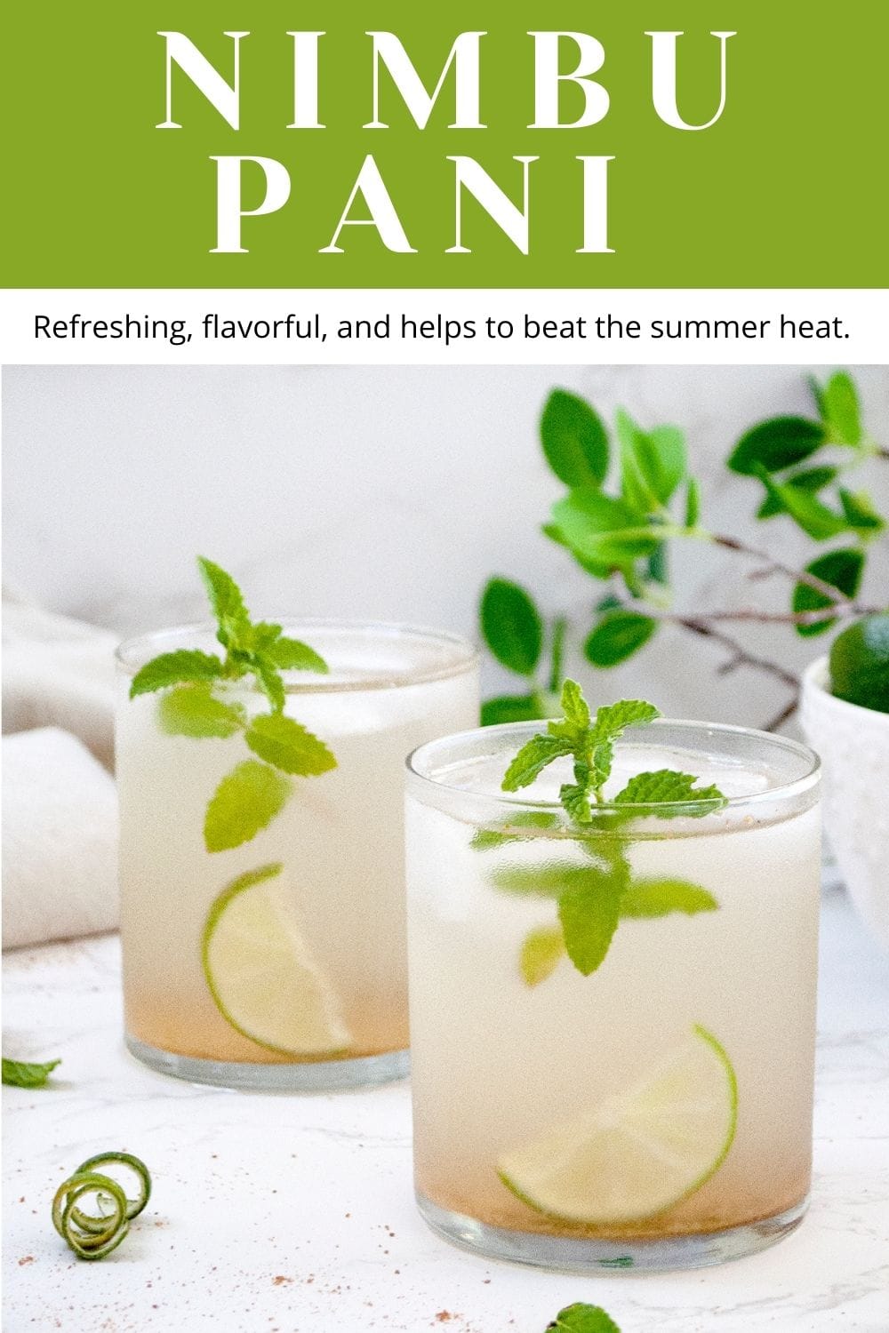 Refreshing Shikanji Nimbu Pani (Indian Lemonade) - Piping Pot Curry