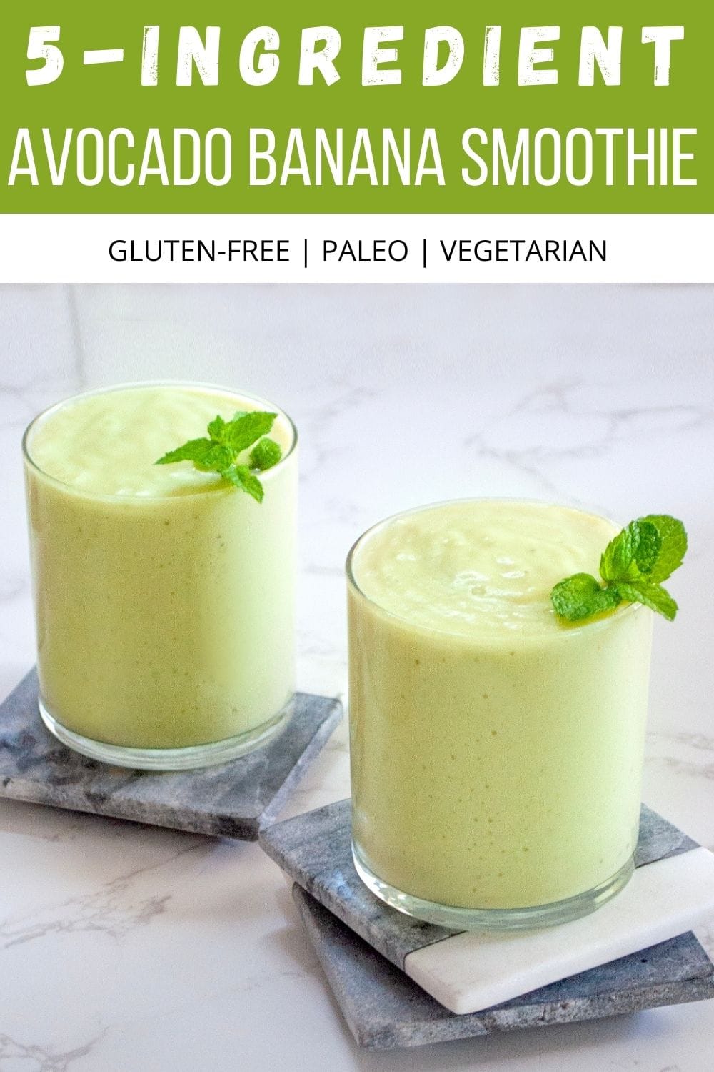 Creamy Avocado Banana Smoothie - Piping Pot Curry