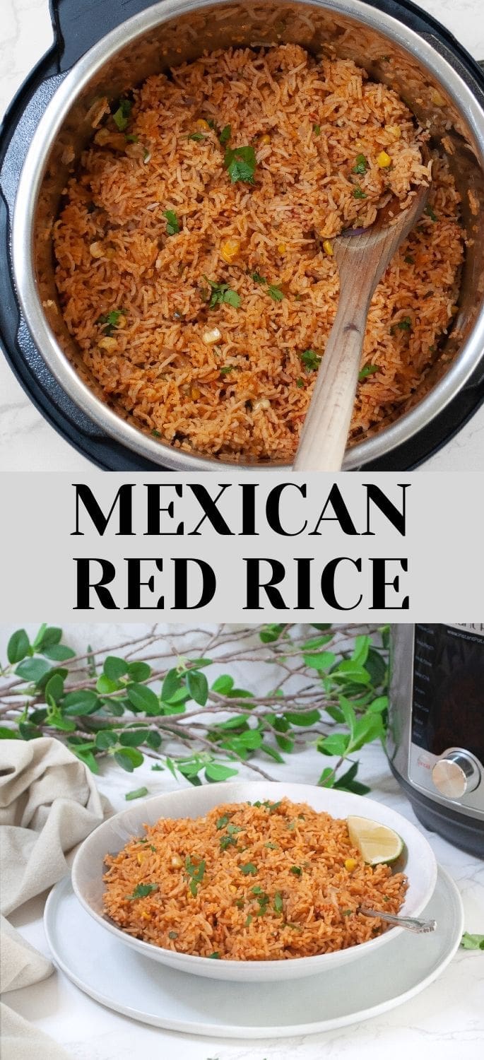 Easy Instant Pot Spanish Rice (Mexican Rice) - Piping Pot Curry