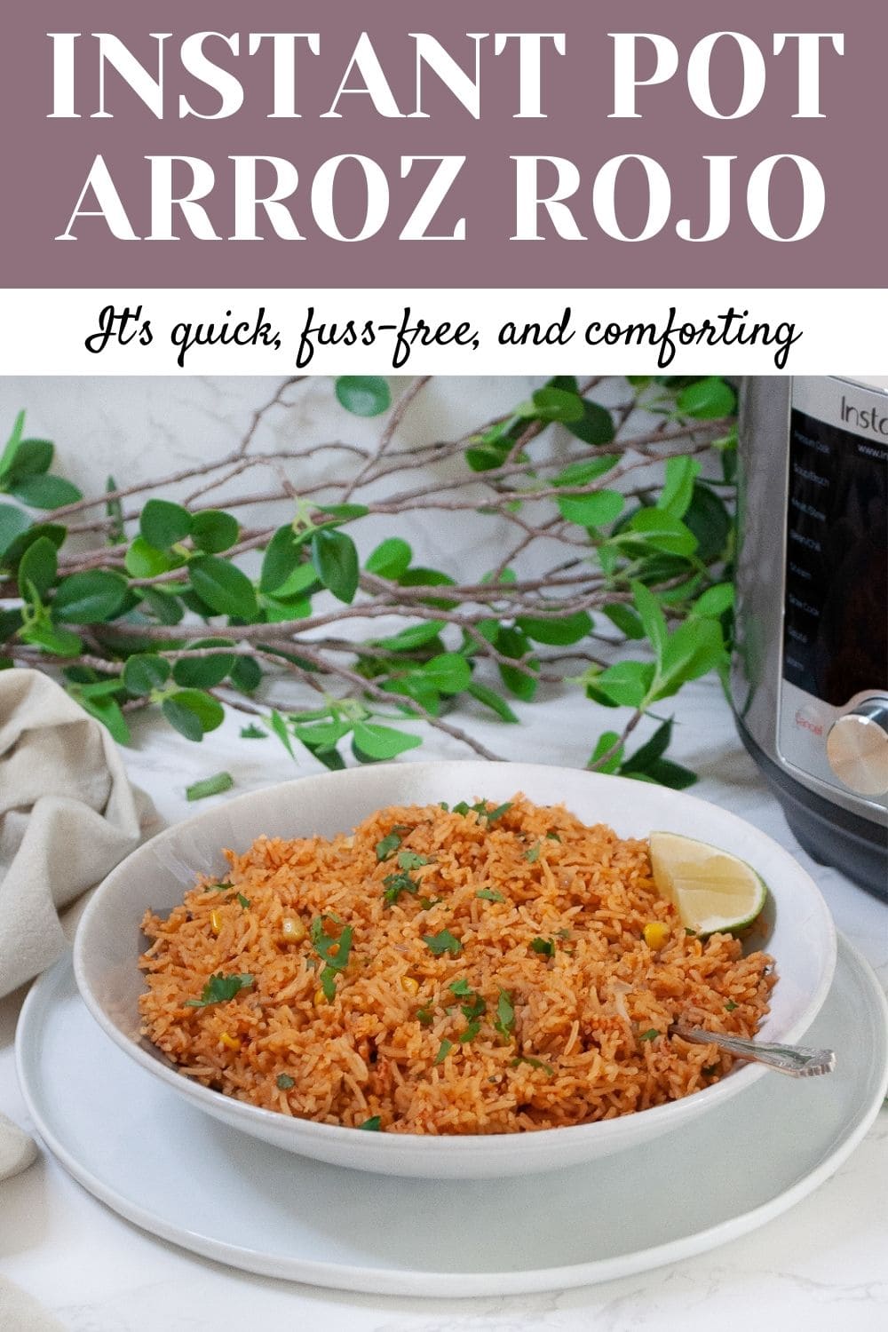 Easy Instant Pot Spanish Rice (Mexican Rice) - Piping Pot Curry