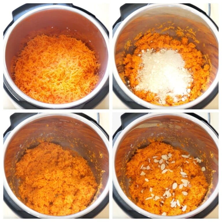 Instant Pot Carrot Halwa / Gajar Halwa - Piping Pot Curry