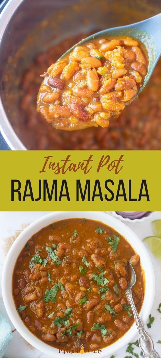 Punjabi Rajma - Instant Pot & Stovetop (Red Bean Curry) - Piping Pot Curry