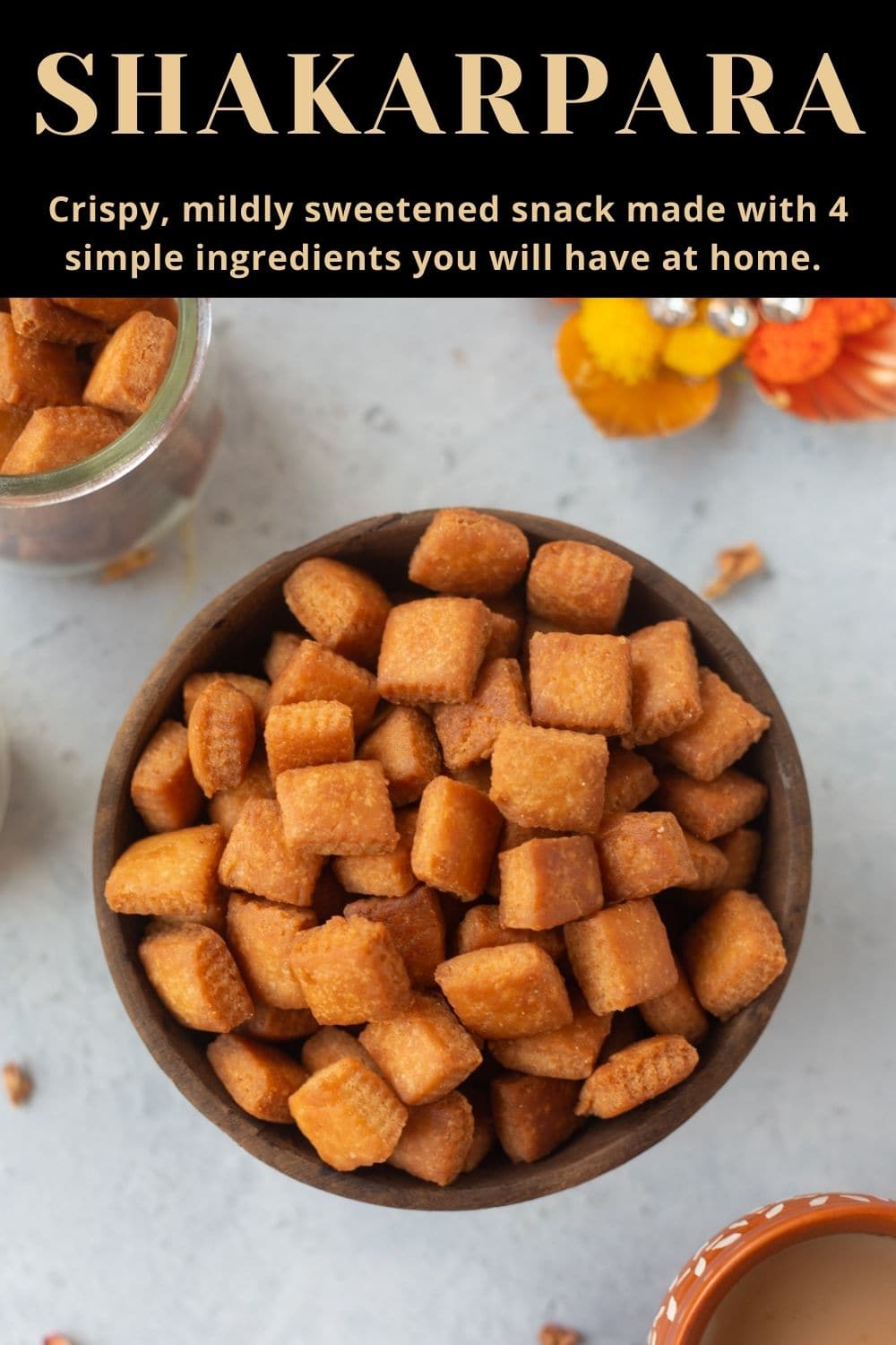 Easy Shakarpara Recipe - Piping Pot Curry