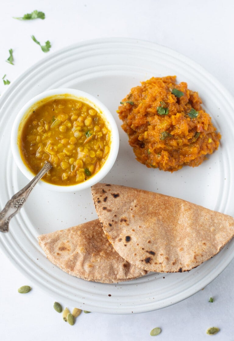 Indian Pumpkin Curry (Kaddu ka Bharta) - Piping Pot Curry