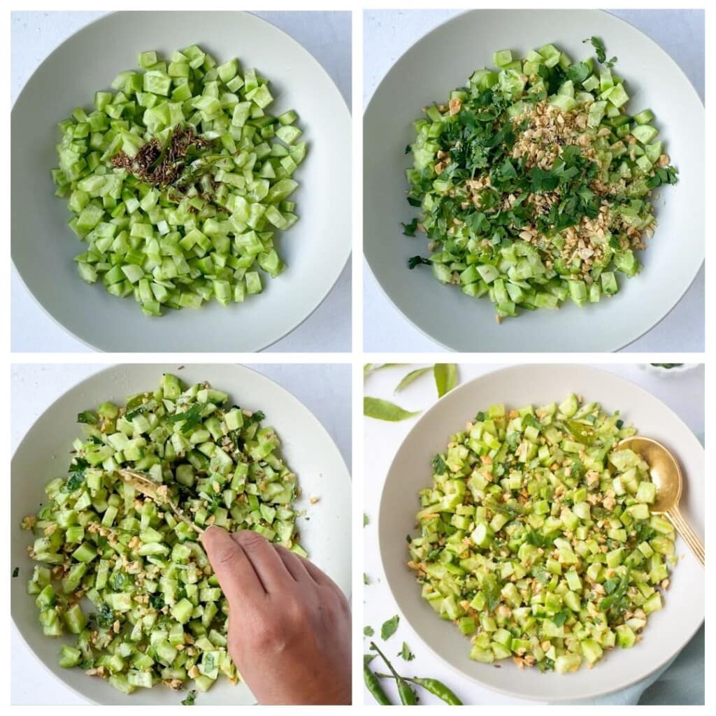 Kakdi Koshimbir (Spicy Indian Cucumber Salad) - Piping Pot Curry