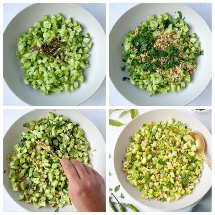 Kakdi Koshimbir (Spicy Indian Cucumber Salad) - Piping Pot Curry