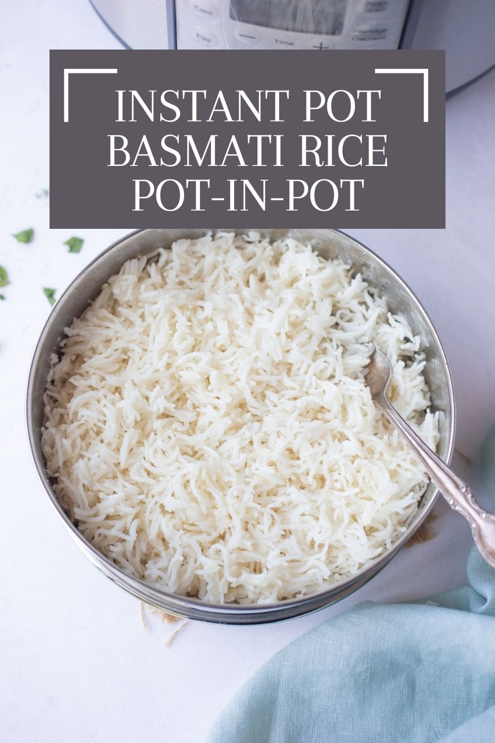 Instant Pot Pot-in-Pot Rice (Pressure Cooker) - Piping Pot Curry