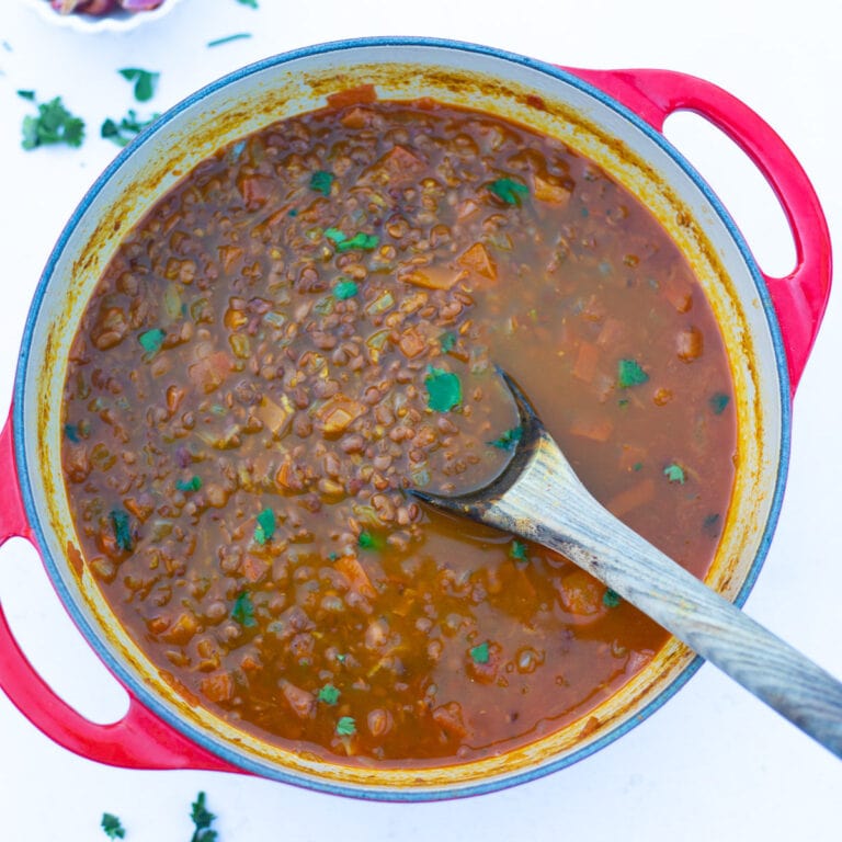 Masoor Dal (Red Lentil Dal) - Piping Pot Curry