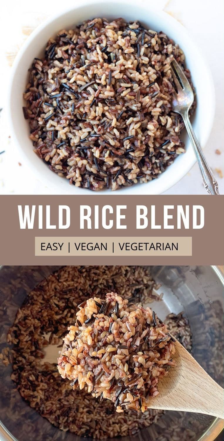 Instant Pot Wild Rice Blend - Piping Pot Curry