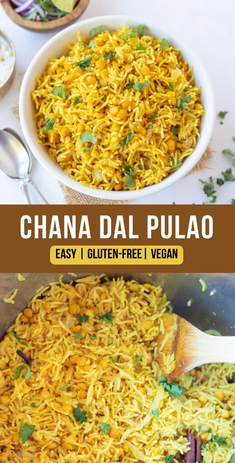 Chana Dal Pulao - Piping Pot Curry