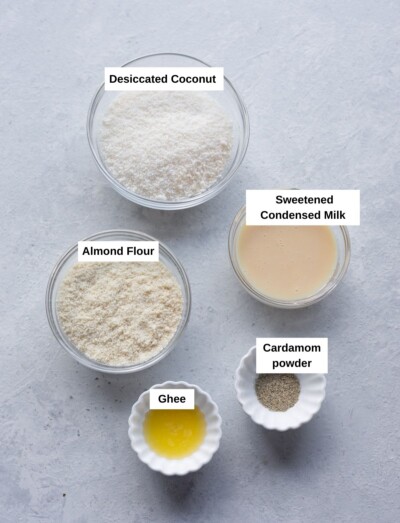 Coconut Almond Ladoo - Piping Pot Curry