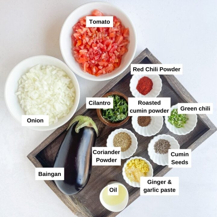 Baingan Bharta (Roasted Mashed Eggplant) - Piping Pot Curry