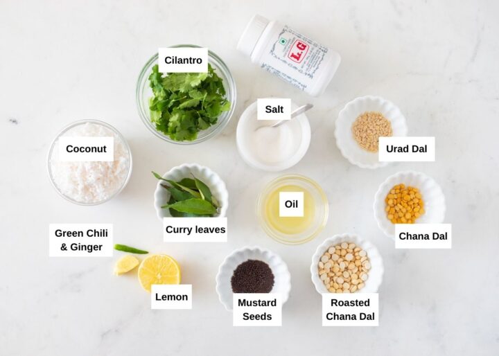 Coriander Coconut Chutney (Green Coconut Chutney) - Piping Pot Curry