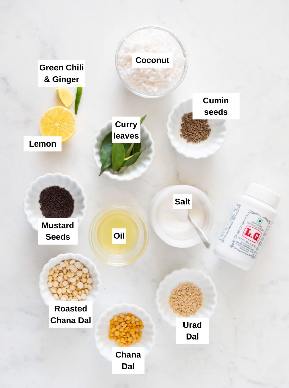 Coconut Chutney (Nariyal Chutney) - Piping Pot Curry