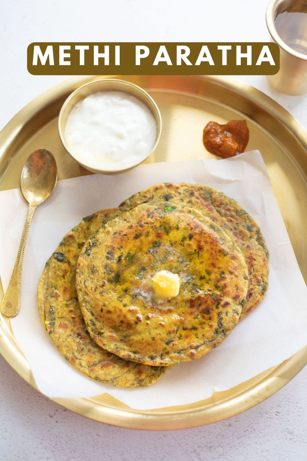 Methi Paratha - Piping Pot Curry