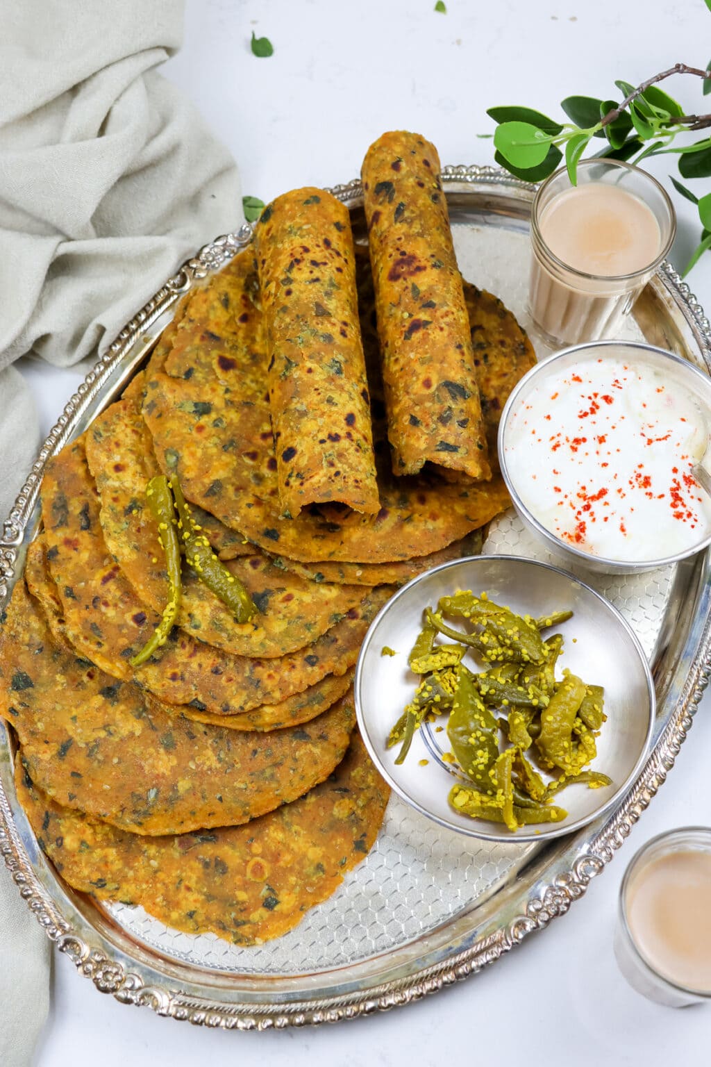 Gujarati Methi Thepla (Easy, Authentic Recipe) - Piping Pot Curry