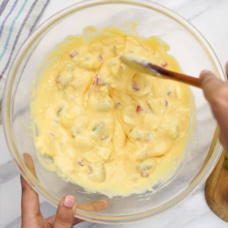 Fruit Custard (Easy Indian Dessert) - Piping Pot Curry