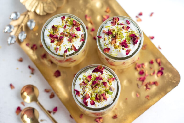 Mini Fruit Custard Trifle Cups - Piping Pot Curry